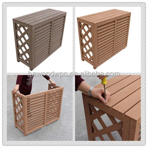 Wood Plastic Composite Outdoor Air Conditioner Cover for Units