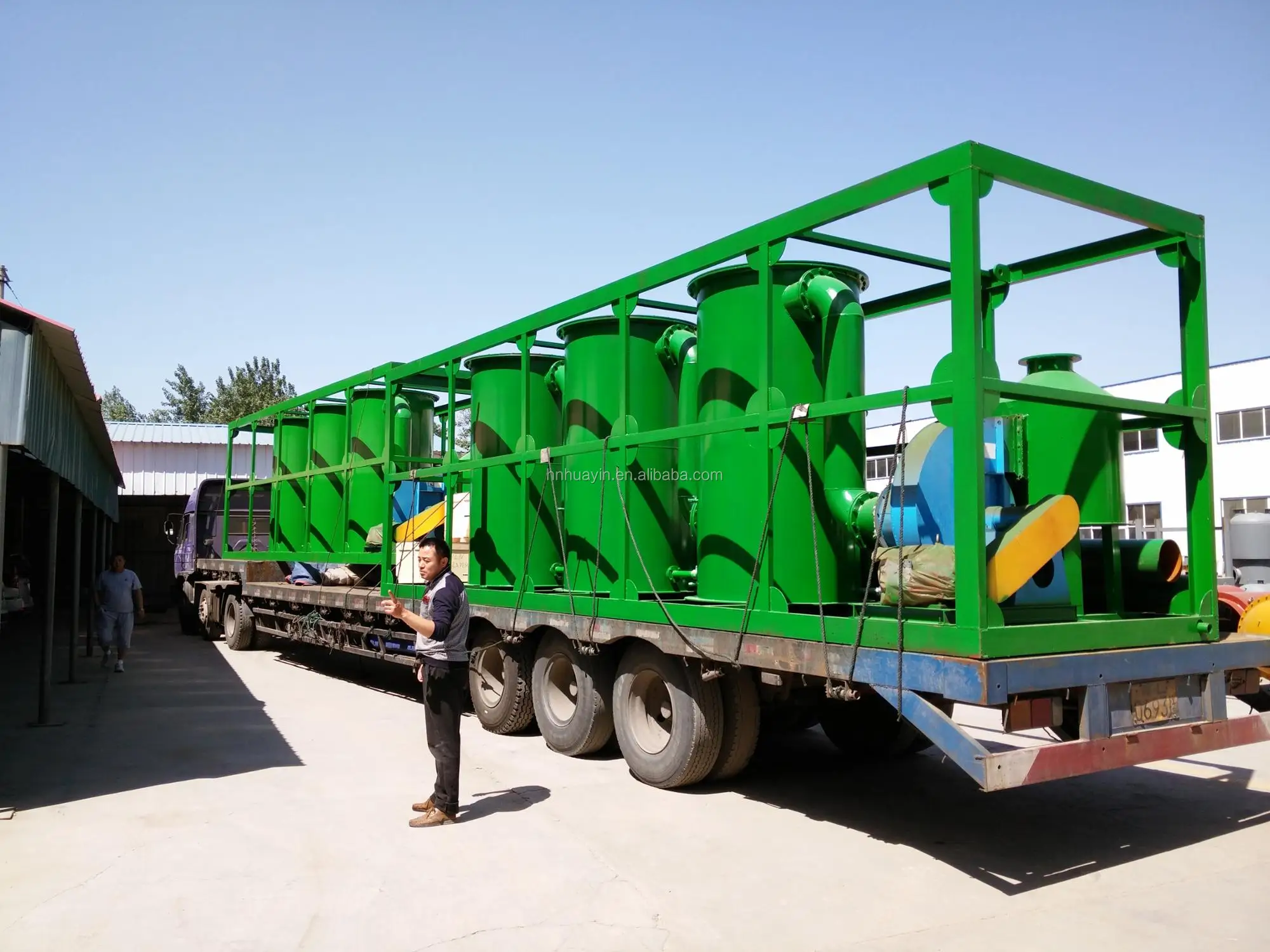 2800mm * 6000mm Waste Engine Oil Recycling Machine To Base Oil - Buy ...