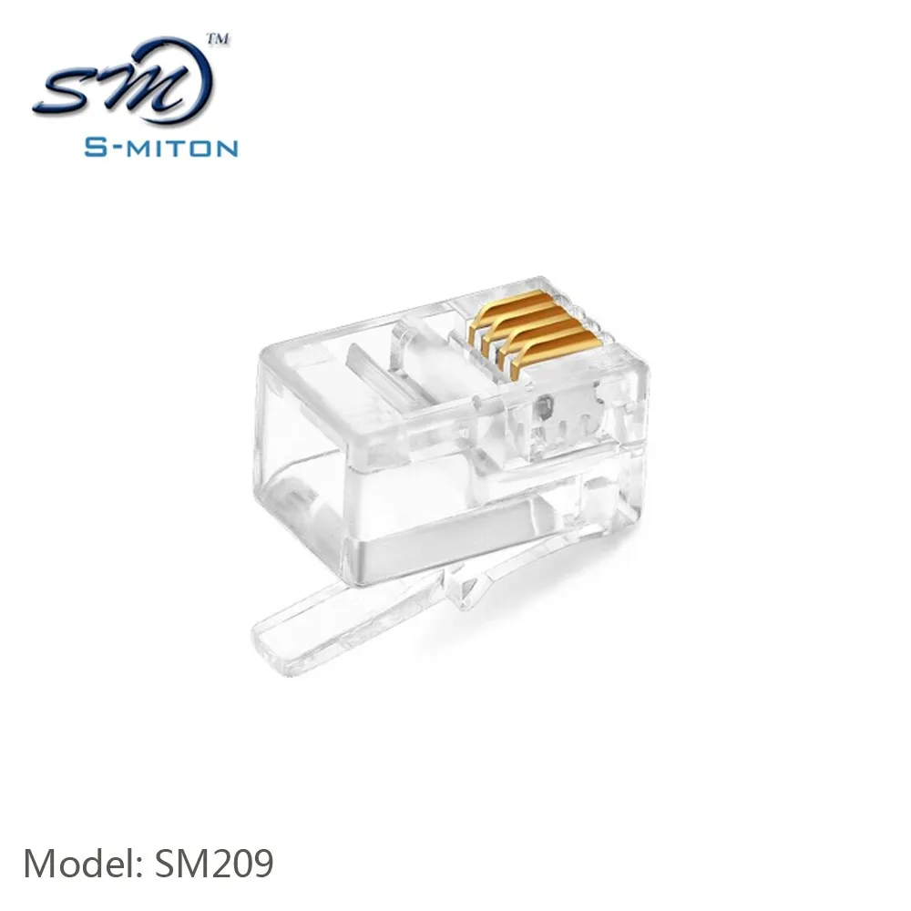 4 Pin Rj-9 Modular Connector 4p4c Rj9 Modular Plug For Telephone Cable ...