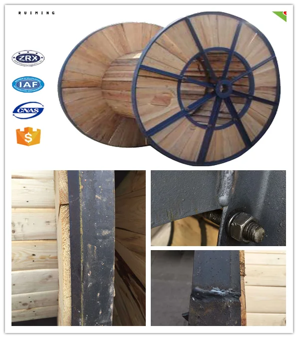 Reusable Steel Wooden Cable Reels - Durable & Customizable