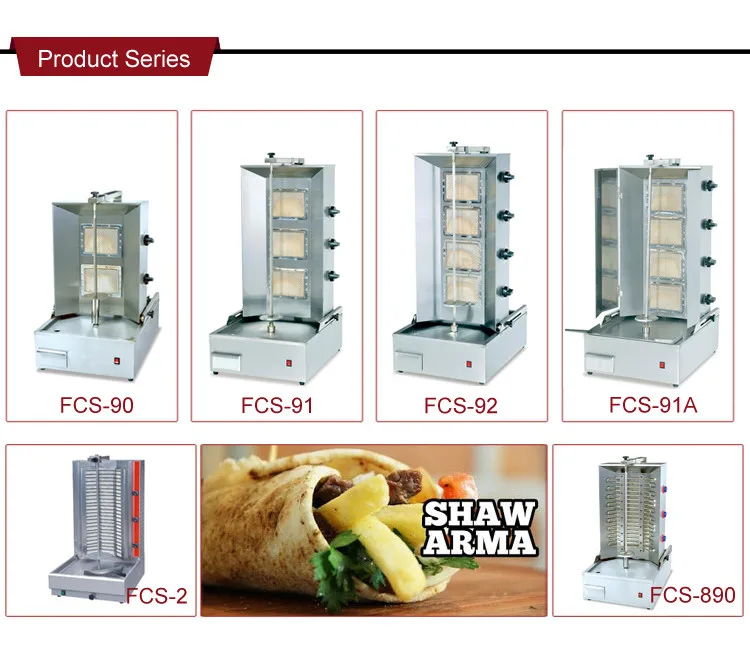 Professional Electric/gas Kebab Shawarma Grill Machine - Buy Shawarma ...