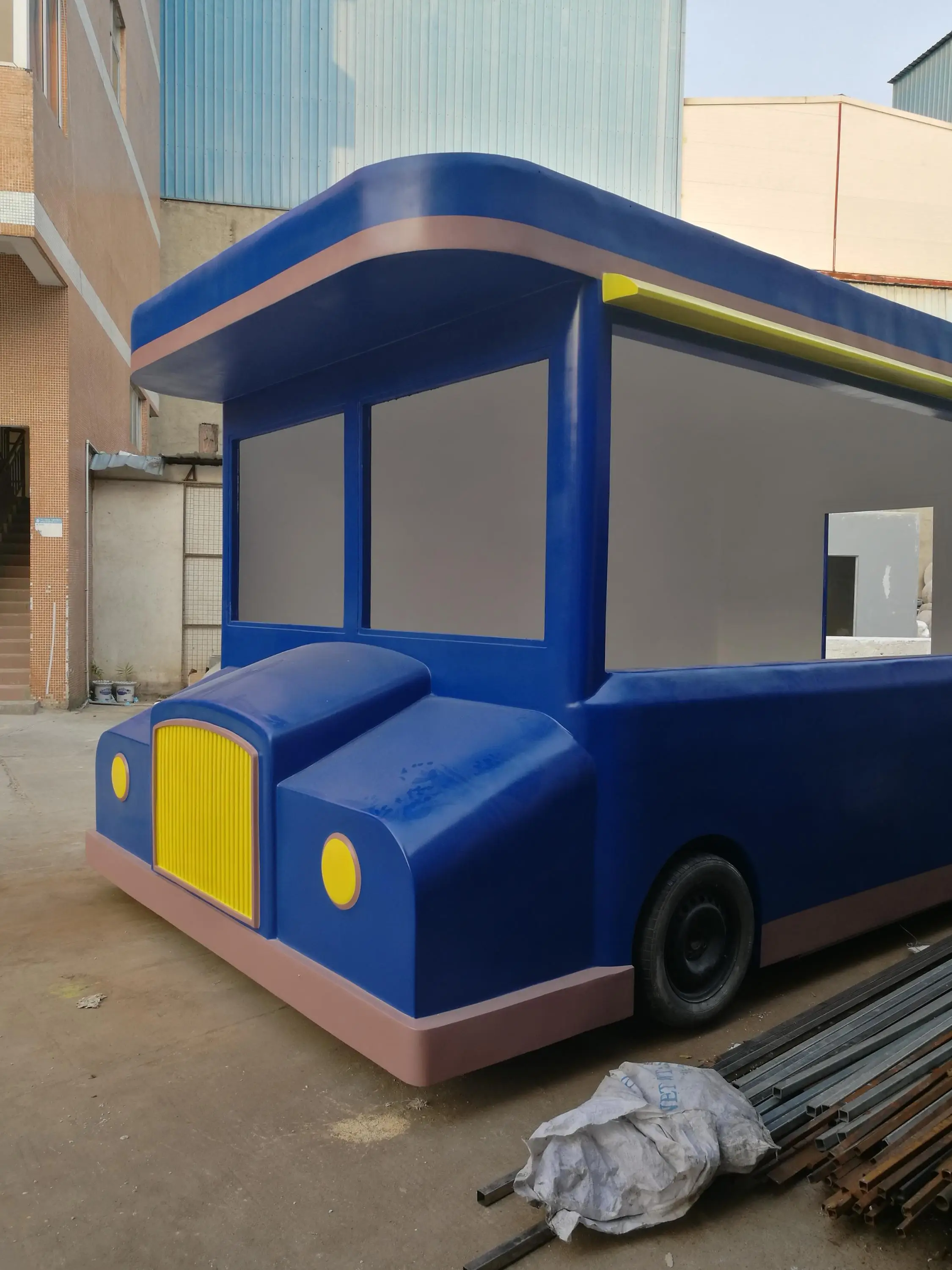 Outdoor Fiberglass Car Design Fast Food Cart Jurce Bar Food Kiosk - Buy ...
