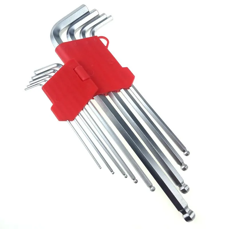 9-piece Extra Long Arm Metric Allen Key Spanner Set