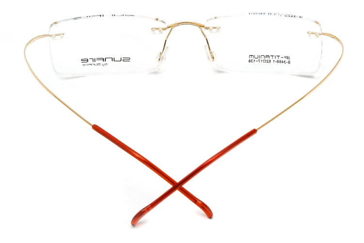 High Quality Rimless Eyeglasses by SUNFIRE - Titanium Optical Frames in ...