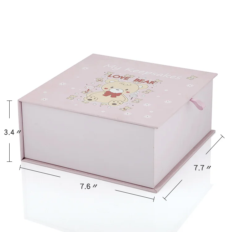 Oem Custom Paper Cardboard New Born Baby Keepsake Gift Box - Buy Baby ...