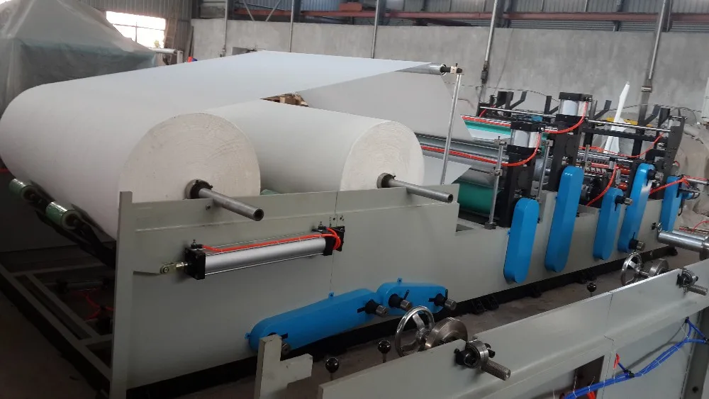 Full Auto 100 Log Accumulator Cutting Log Saw Toilet Paper Printing ...