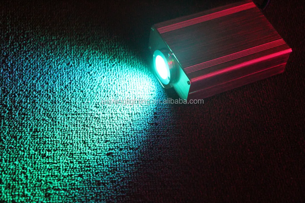 2.0mm Pmma End Glow Fiber Optic Cable Light With Black Jacket For ...