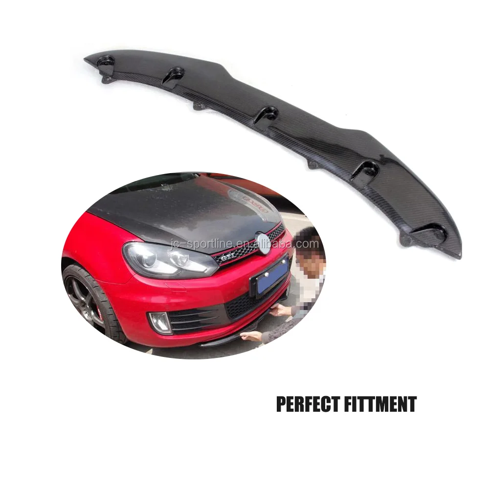Carbon Front Bumper Lip For Vw Golf Vi Mk6 Gti Hatchback 10-13 - Buy ...