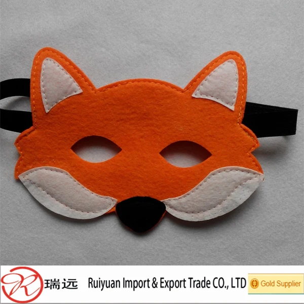2015 Spring Carnival Dress Up Party Accessory Felt Fox Mask With Tail ...