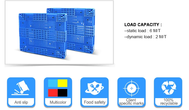 Stacking Storage Plastic Rice Bag Pallet for Warehouse