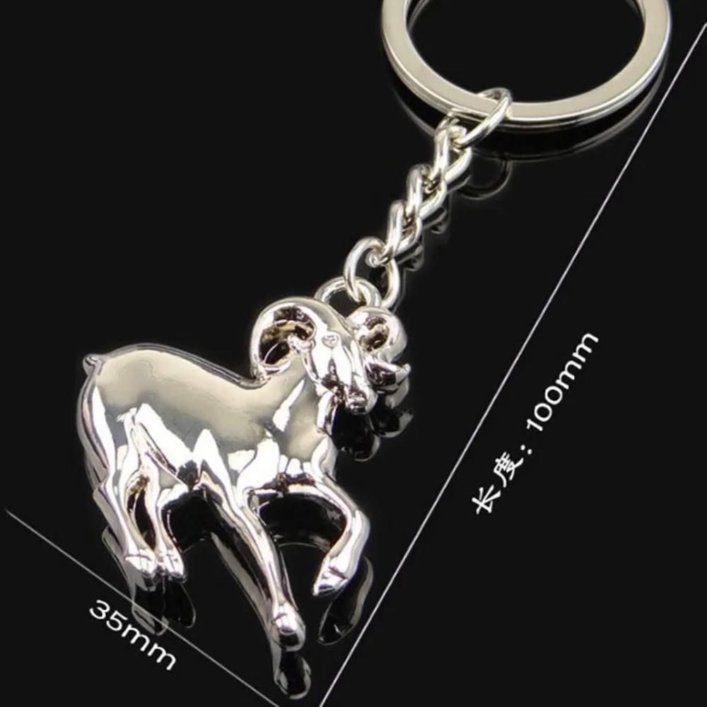 Women's Handbag Goat Keyring Charm Purse Pendant Goat Key Chain Goat ...