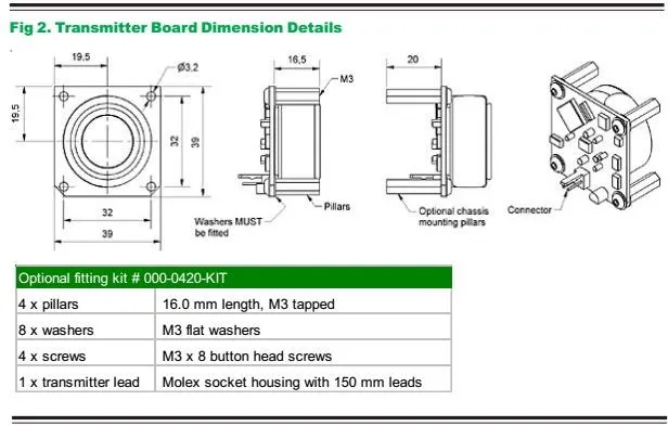 Alphasense B4 Gas Sensors - Reliable Individual Sensor Board