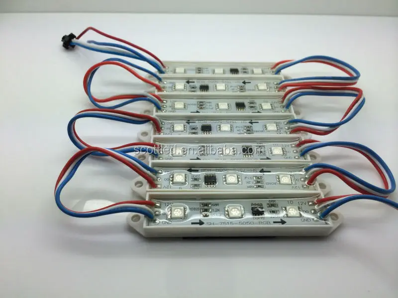 Smart / Pixel Rgb Led Rectangle Module / 12v 2811 / 6" Spacing - Buy ...