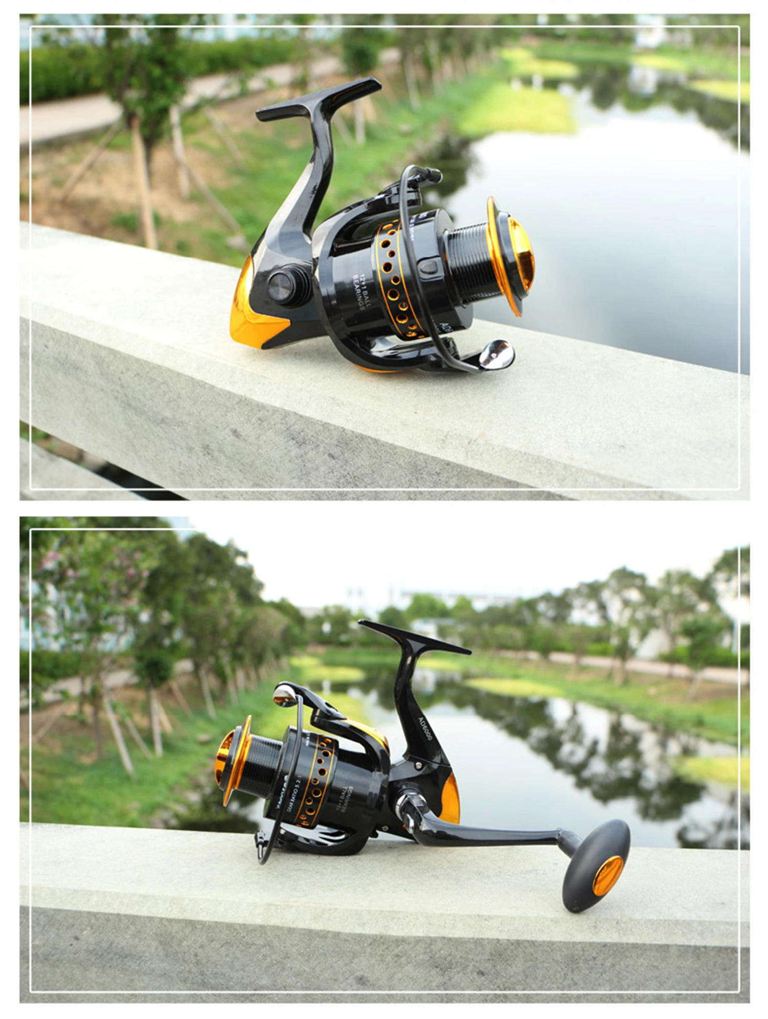 12+1bb Long Distant Surf Casting Fishing Reel Wheel Saltwater Sea Or ...