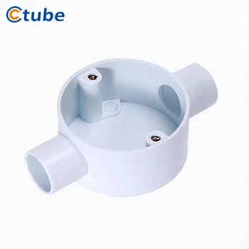 20mm 25mm Pvc Circular Box For 2 / Tow Way Junction Boxes - Buy ...