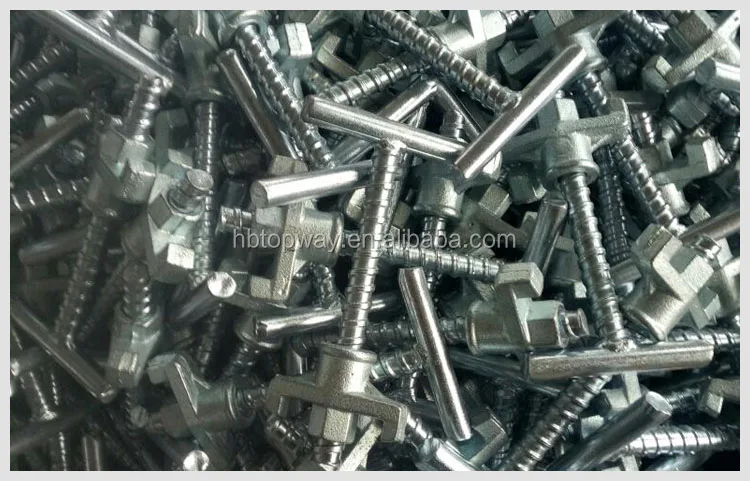 Formwork DN15/17 Tie Rod Bolt with Wing Nut - Durable & Efficient