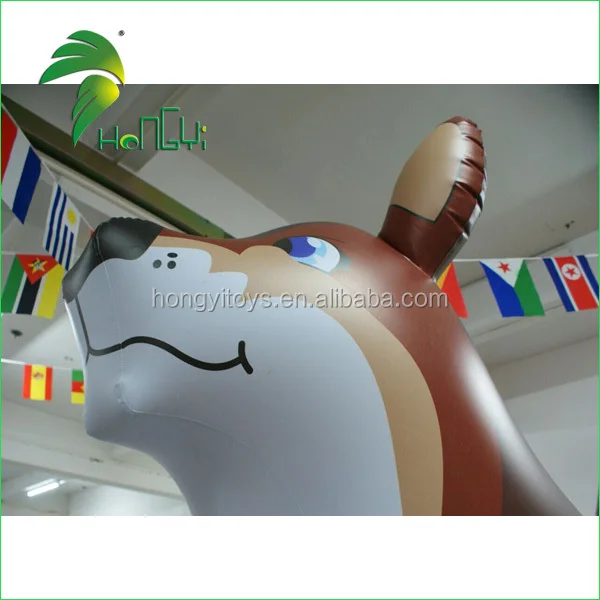 New Style 3m Tall Inflatable Wolf Dog Toy From Hongyi / Pool Toy ...