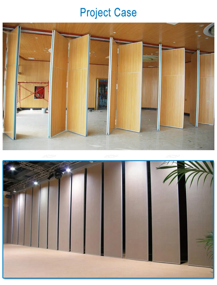 Ceiling Mount Wooden Operable Door Sliding Folding Room Partition ...