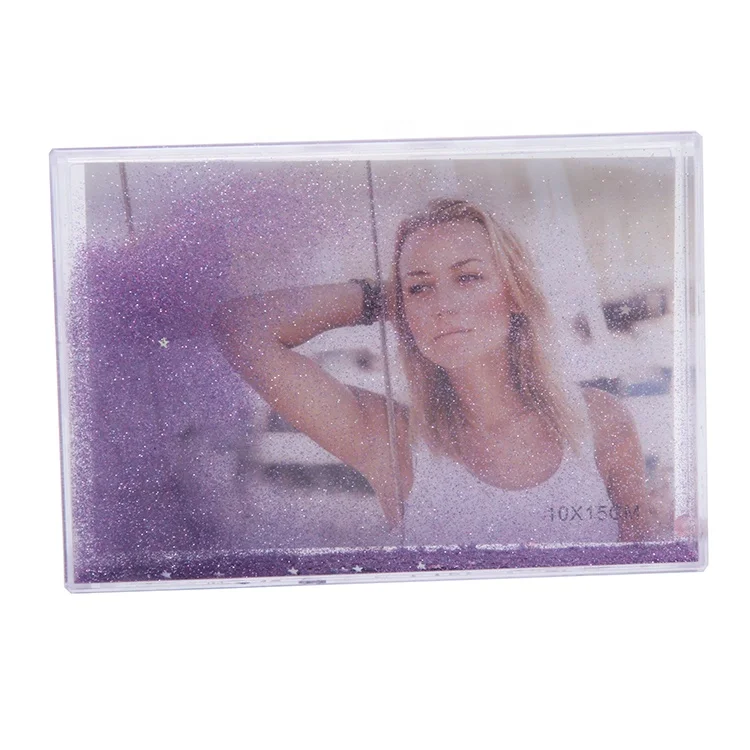 Glitter Liquid Photo Frame Acrylic Floating Sparkle Picture Frame - Buy ...