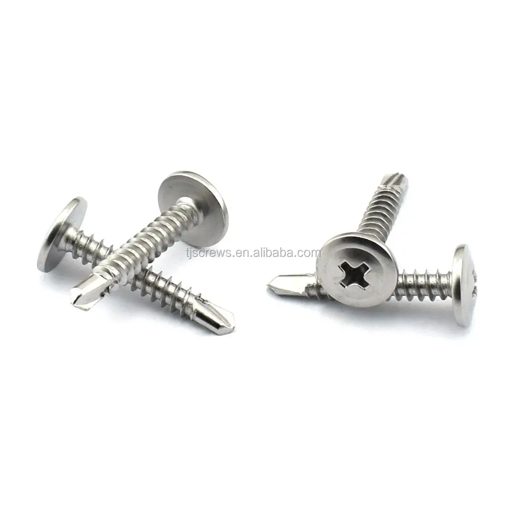 410 Stainless Steel Cross Recess Wafer Head Self Drilling Screws - Buy Ss410 Self Drilling Screw ...