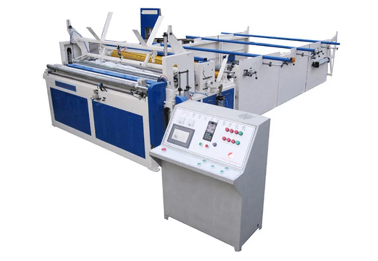 Professional Perforating Serviette Toilet Paper Rewinder Machine ...
