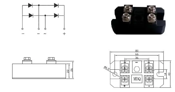 single phase bridge electrical contactor - Rectifiers - Wolfchip.com