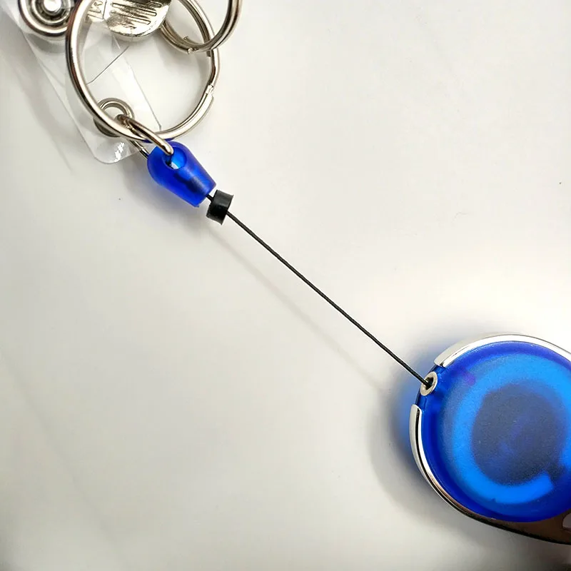 Alligator Clip Keychain Card Holder Badge Card Retractable Reel - Buy ...