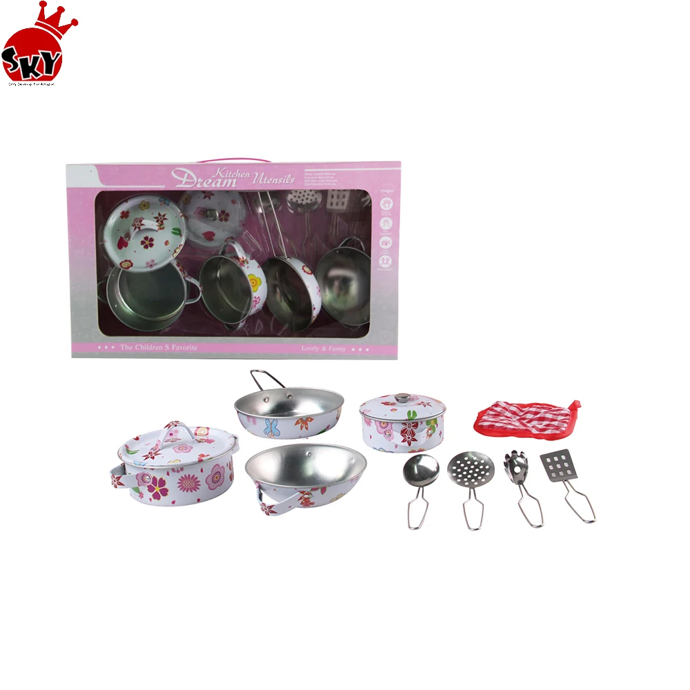 Stainless Steel Tea Set Kids - Pretend Play Fun!