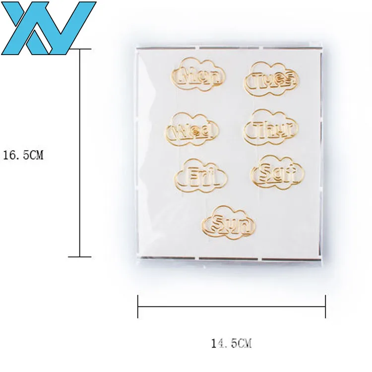 Month Week Shape Paper Clip Custom Gold Paper Clip - Buy Custom Shape ...