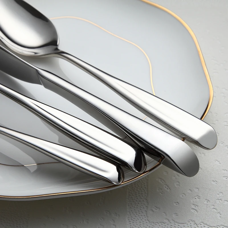 Oem Inox Silver Flatware 4pcs 5pcs 30pcs Cutlery Set - Buy Set Flatware ...