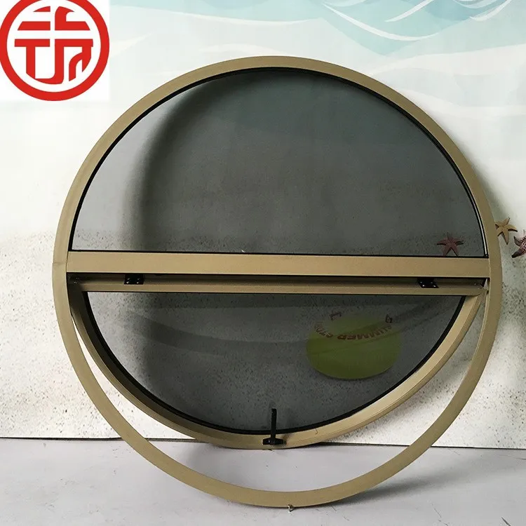 Bronze Glass Double Glazed Fixed Round Window Glass Circular Aluminum ...