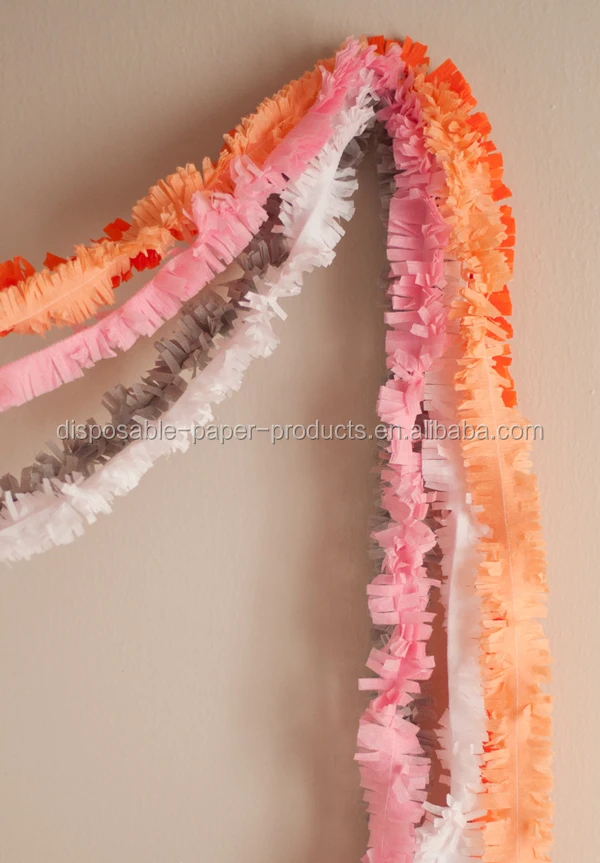 Pink Crepe Paper Streamers Crepe Paper Streamers 4cm 25m Backdrop With ...