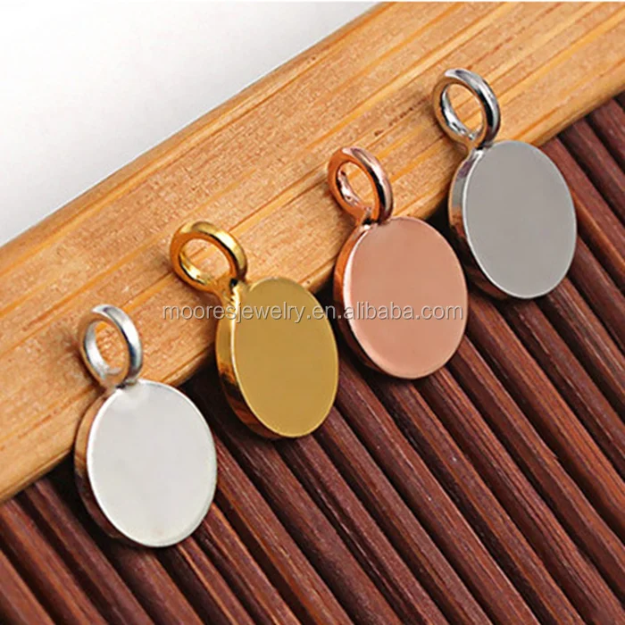 Custom Sterling Silver Jewelry Logo Tags Charms For Bracelets Necklace ...