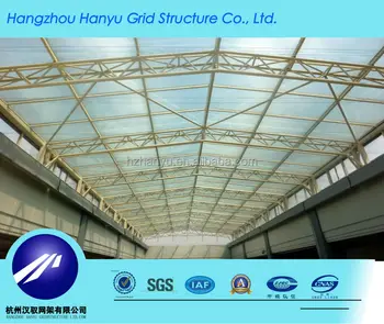 Glass Roof Steel Structure Truss - Buy Daylighting Top Steel Truss ...