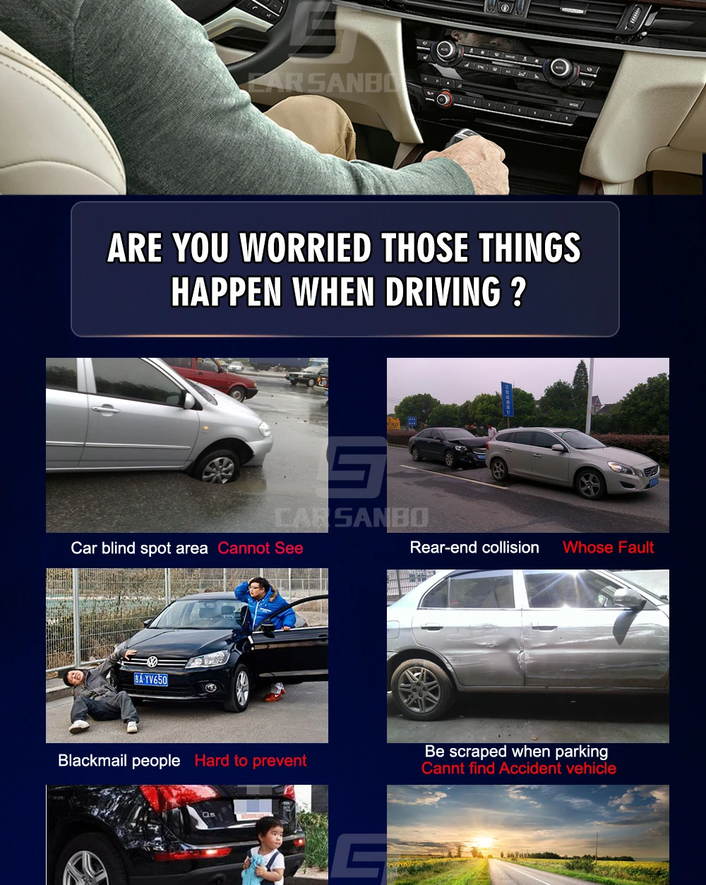 1080p 3d Avm 360 Bird View Car Camera System With Video Recorder ...