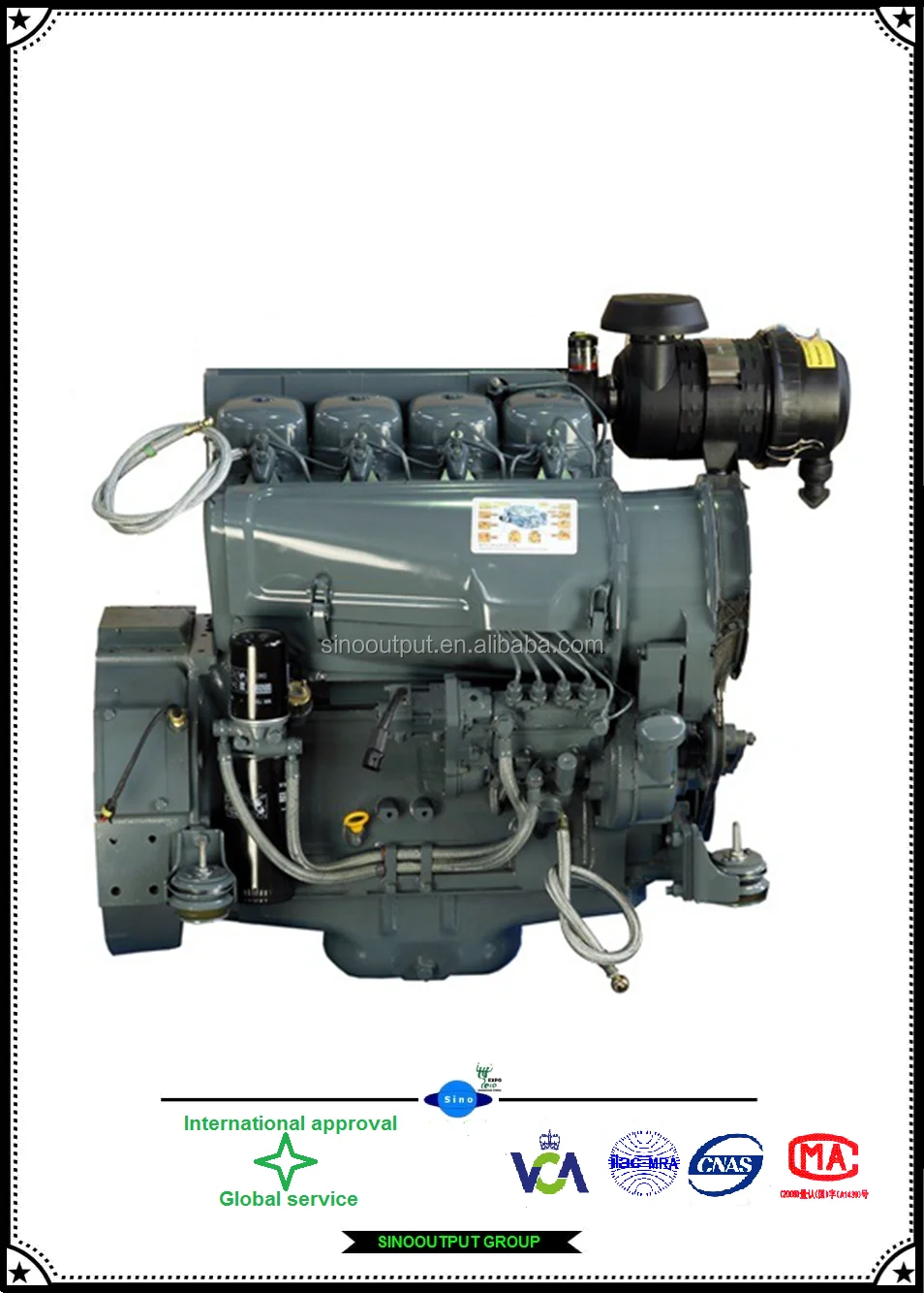 2 Cylinder Diesel Motor F2L912 Deutz Engine - 30 HP for Construction ...