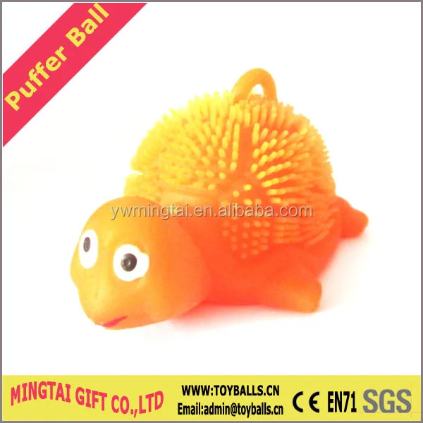 Flashing Squishy Animal Puffer Ball - Fun & Stress Relief