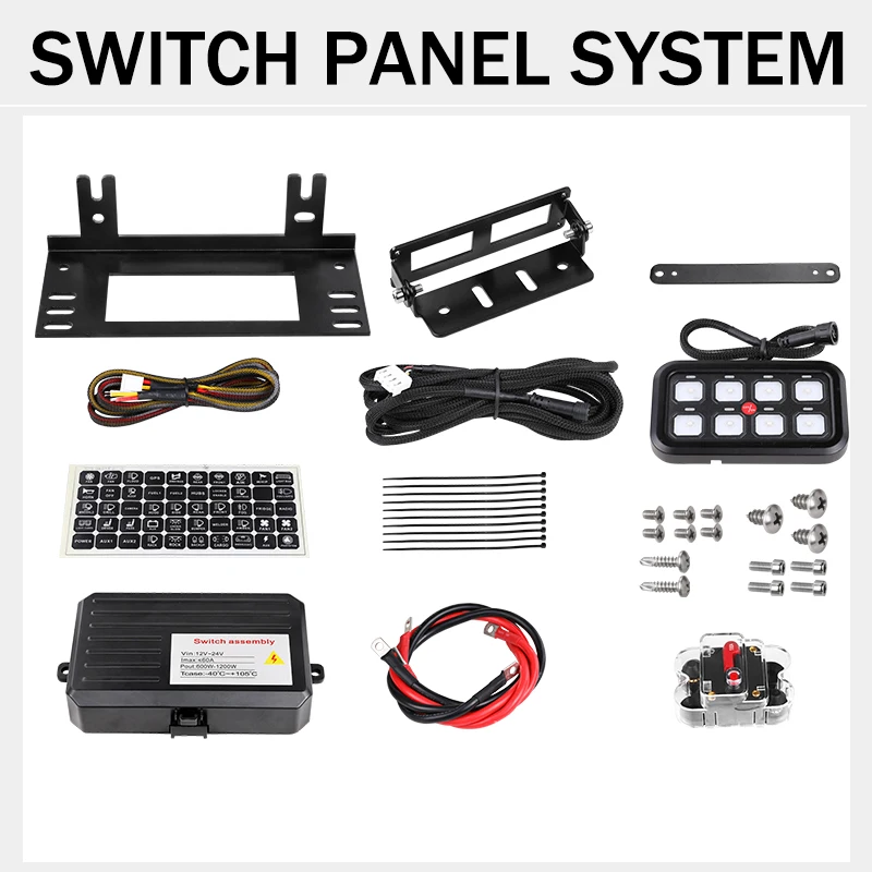 Universal Car Off Road Light Rocker Switch Panel - Buy Switch Panel ...