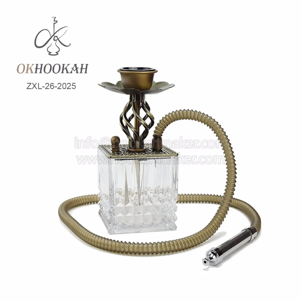 Wholesale Hubbly Bubbly Pipe Square Glass Bottle Hookah Shisha - Buy ...