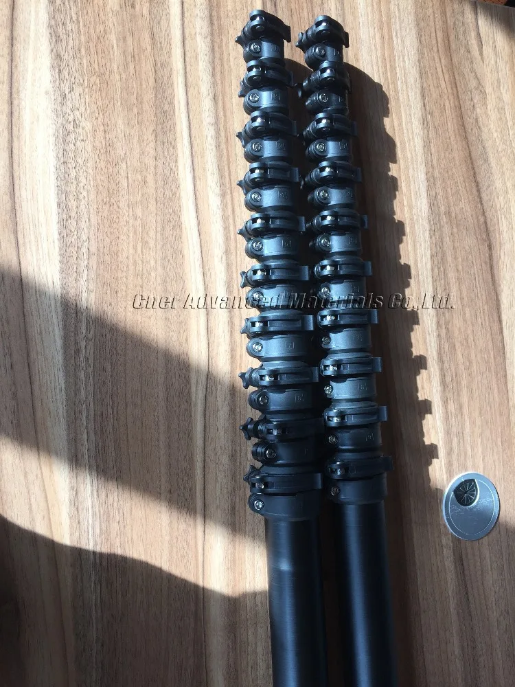 12m 15m 20m 25 Meters Carbon Fiber Telescopic Poles/cner Window ...