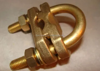 Solid Copper Brass U Bolt Ground Clamp - Buy U Bolt Rod Clamp,Solid ...