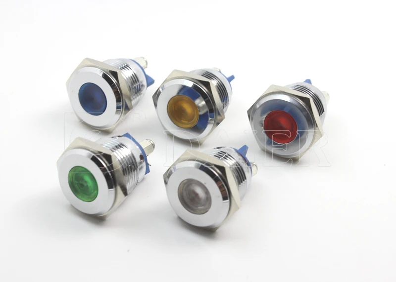 Rectangular Panel Indicador 24v; Rojo Amarillo Azul Verde Indicador De ...