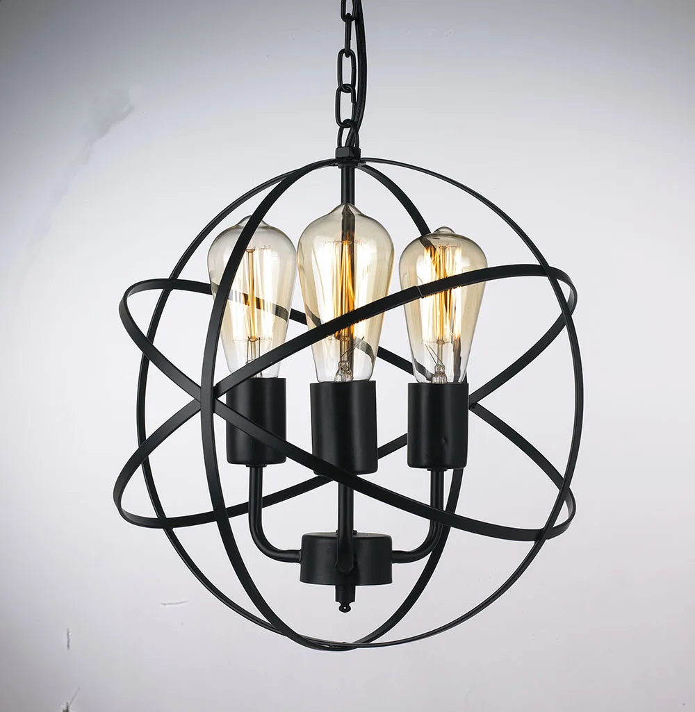 현대 빈티지 서스펜션 조명기구 Led 펜던트 램프 달튼 매트 블랙 아톰 구 블랙 케이지 산업용 조명 펜던트 라이트 Buy 침실 펜던트 라이트현대 펜던트 램프샹들리에