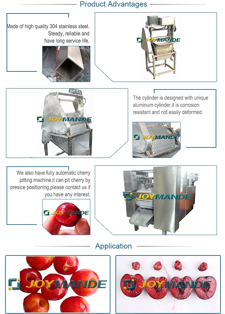High Efficiency Automatic Cherry Destonning Machine Cherry Core Remove ...