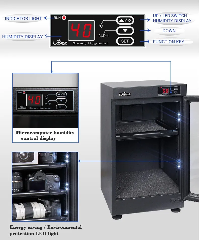 50l Electric Dehumidifier Drying Machine Storage Cabinet For Camera Dry ...