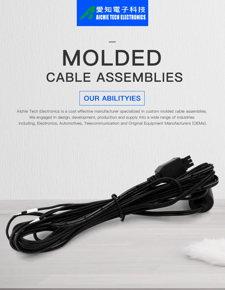 包复成型3针molex连接器模制43645-0300 Micro-fit 3.0连接器电缆 - Buy Overmold Molex ...