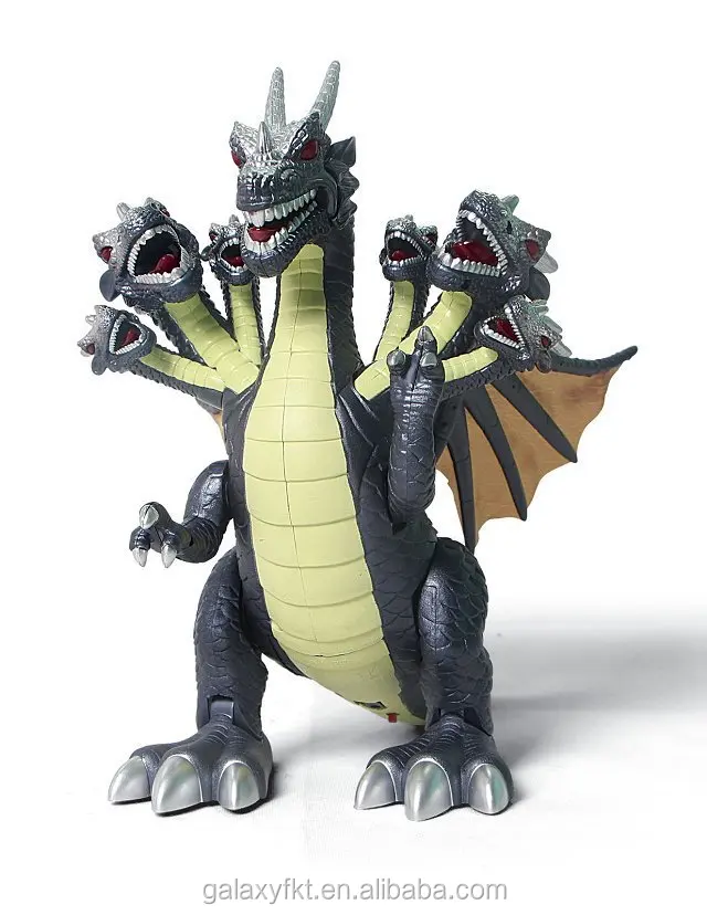 2015 New Plastic 7 Head Battery Operated Walking Dragon Toys,Gift Box ...