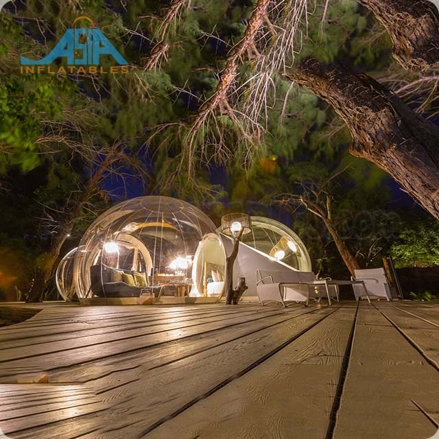 Luxury Transparent Inflatable Bubble Camping Tent - 3 Rooms