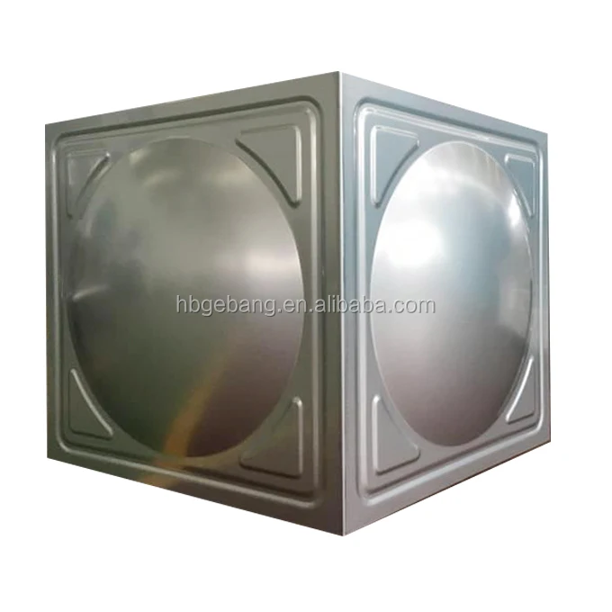 Food Grade Square Type Welded 1 Cubic Meter Stainless Steel Water Tank ...