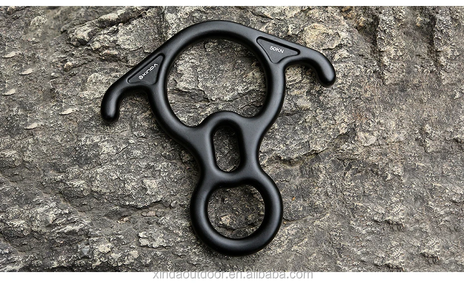 XINDA 50kn Rescue Figure 8 Descender for Rappelling & Mountaineering